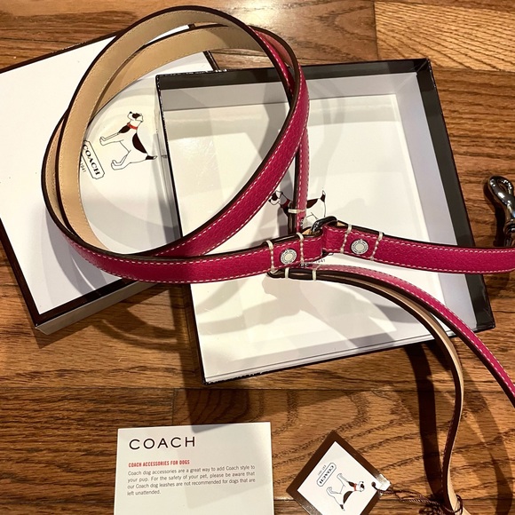 Coach | Small Pets | New Vintage Pink Coach Collar | Poshmark